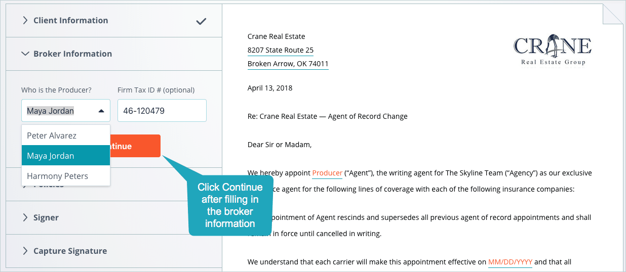 Agent of Record - Help Center